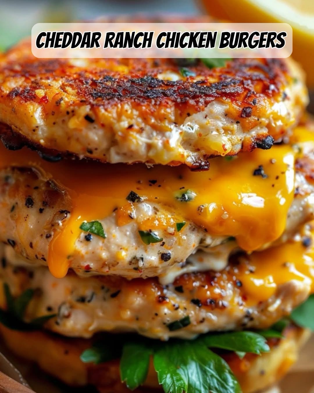 Cheddar Ranch Chicken Burgers – Daily Recipes